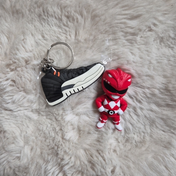 Toys | Jumpman Sneaker Keychain And Red Power Ranger Character Figure ...
